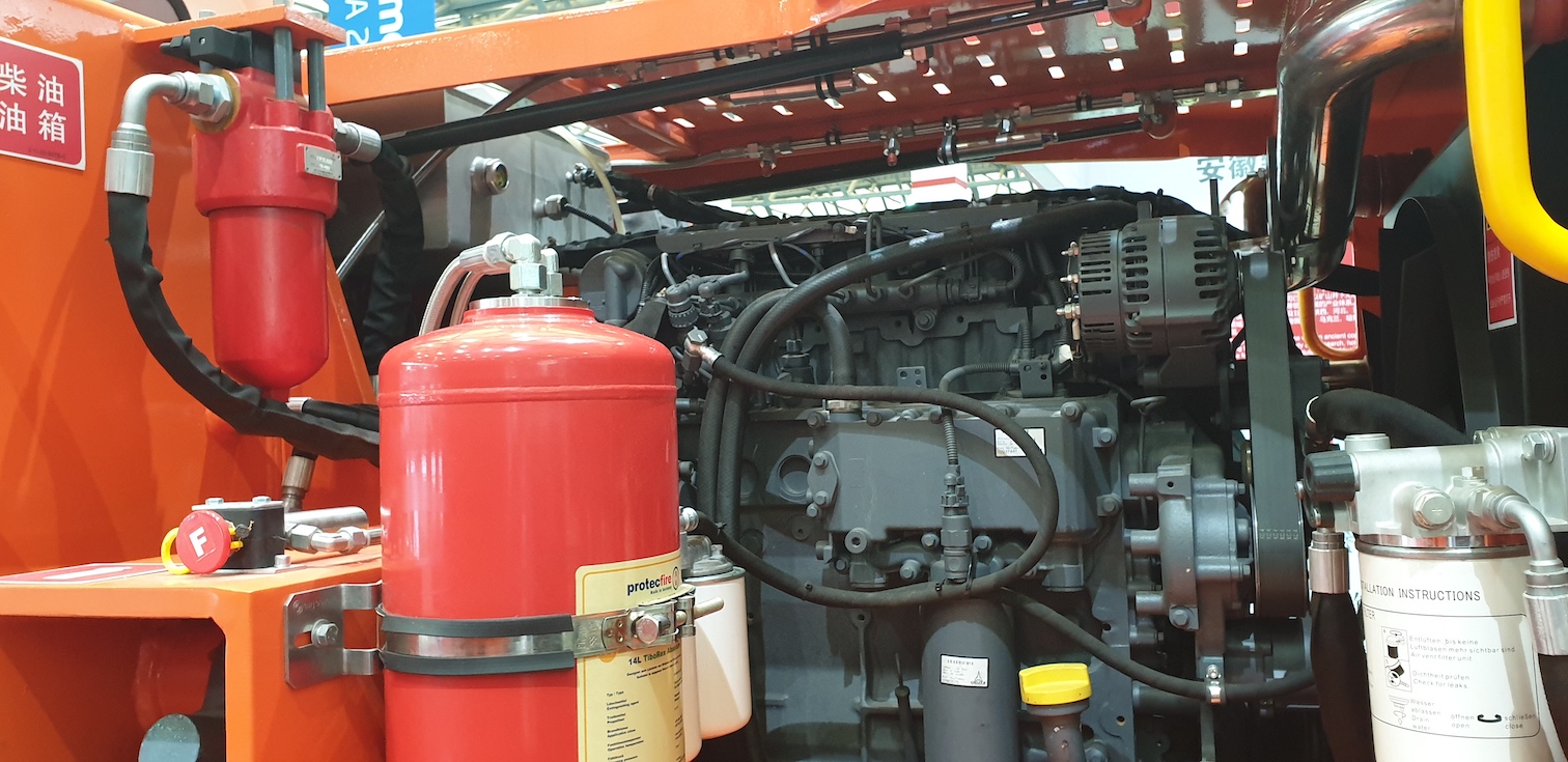 Fire Suppression for Mining and Construction Vehicles - Detexline 4MC